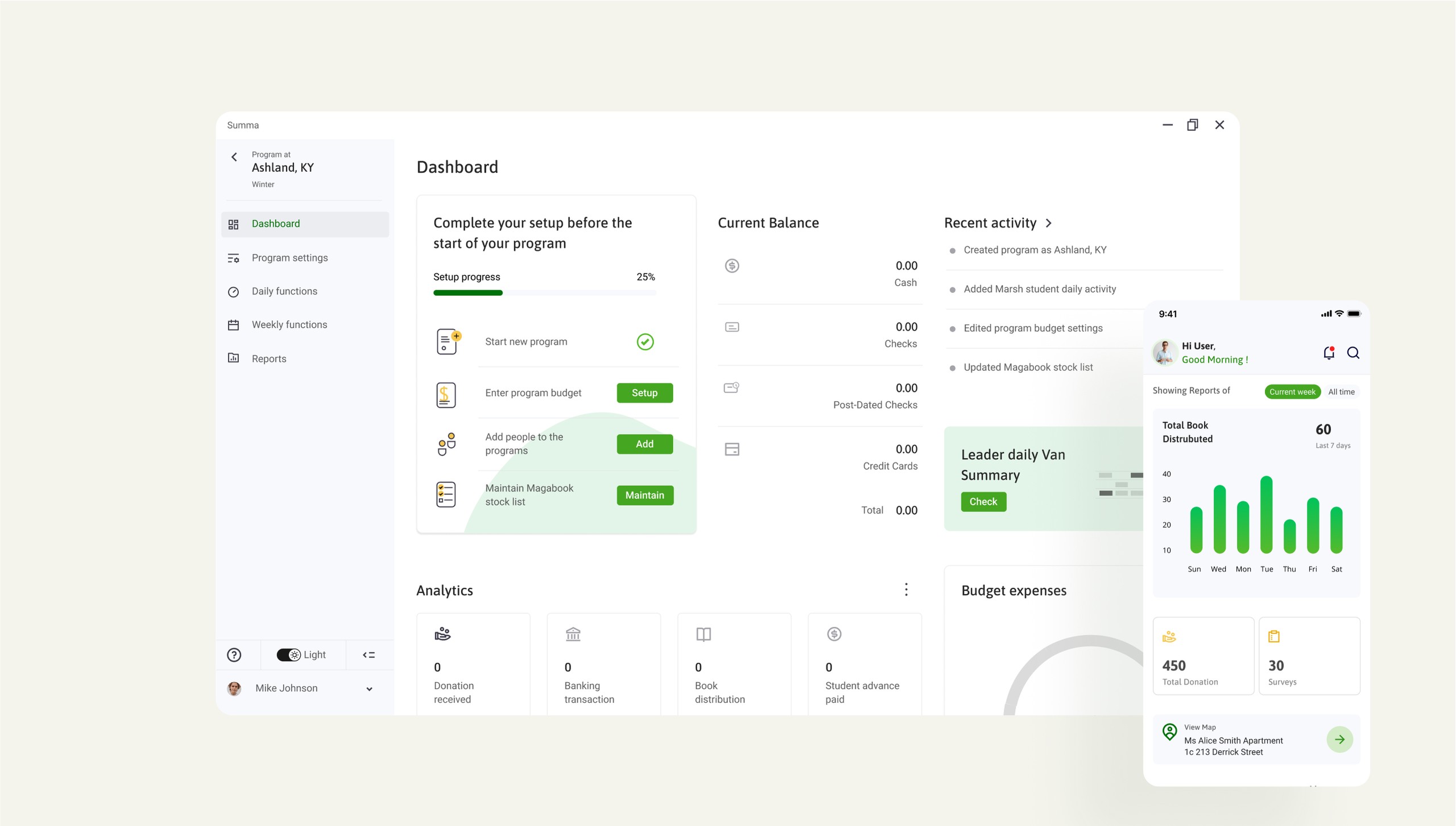 Program Management Tool: Mobile and Desktop App Case Study